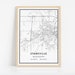 Starkville Map Print Poster Canvas Mississippi Map Print Poster Canvas ...