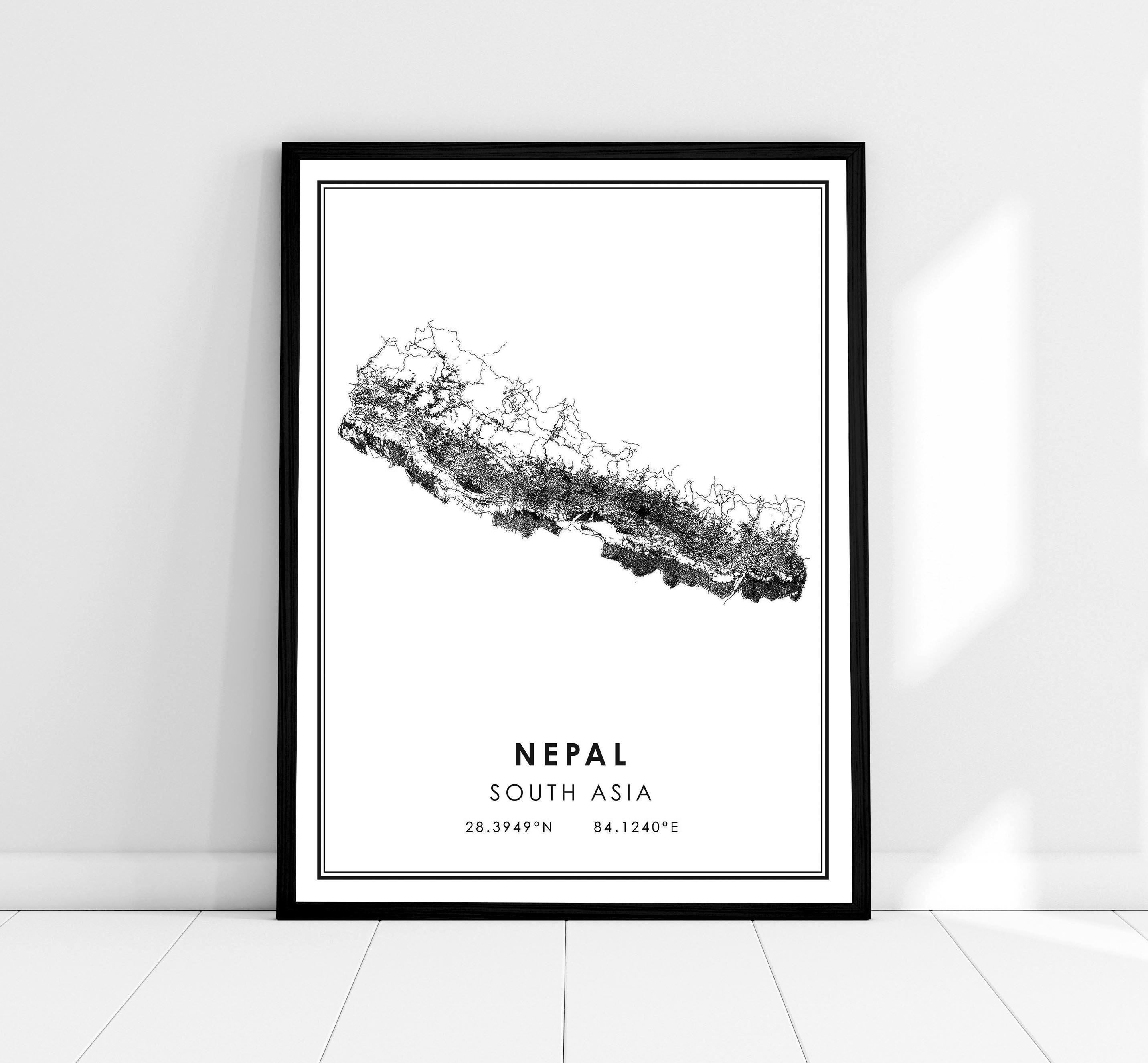 Printable Black And White Map Of Asia