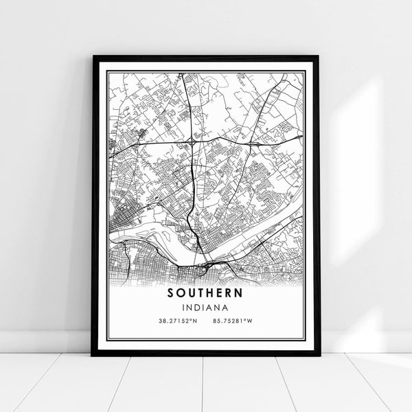Indiana Map - Etsy