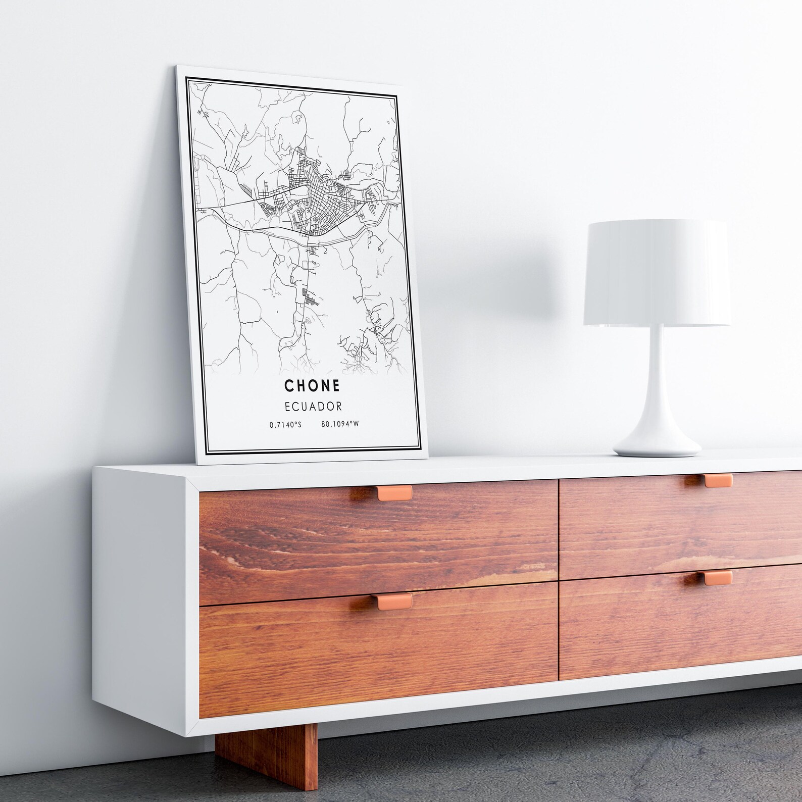 Chone Map Print Poster Canvas Ecuador Map Print Poster - Etsy