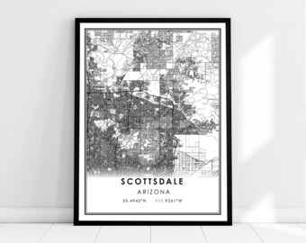 Arizona Poster, Arizona Map Art, Arizona Map Wall Art, Arizona Canvas ...