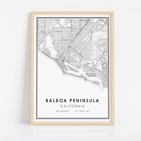 Balboa Peninsula Map
