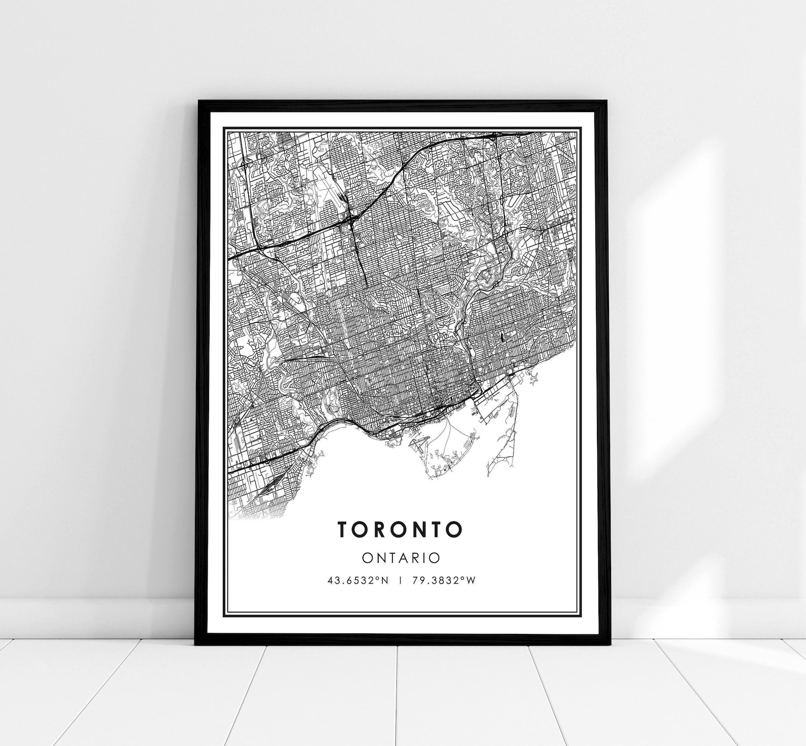 Toronto Map Print Poster Canvas Ontario Map Print Poster - Etsy Canada