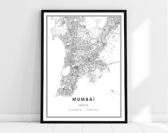 Mumbai India Travel Wall Art Poster Print - Etsy