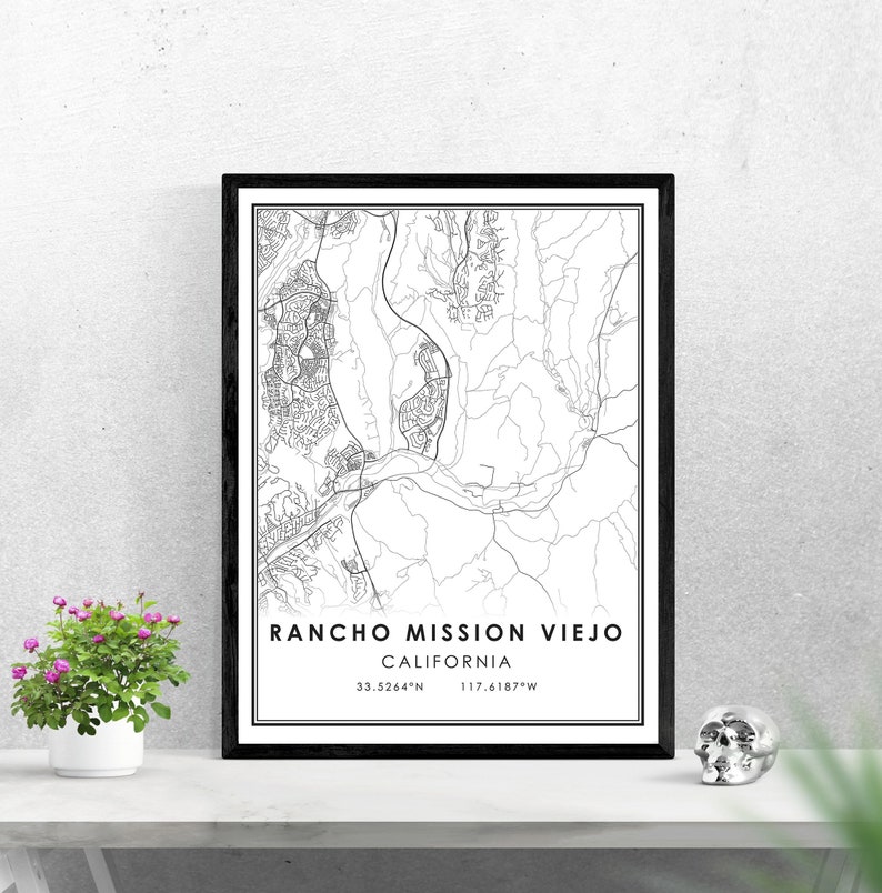 Rancho Mission Viejo Map Print Poster Canvas California Map | Etsy
