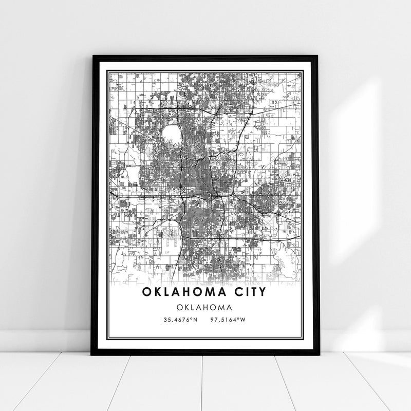Oklahoma Map - Etsy