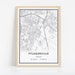 Pflugerville Map Print Poster Canvas | Texas Map Print Poster Canvas ...