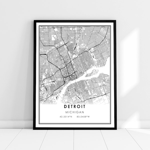 Detroit Poster - Etsy
