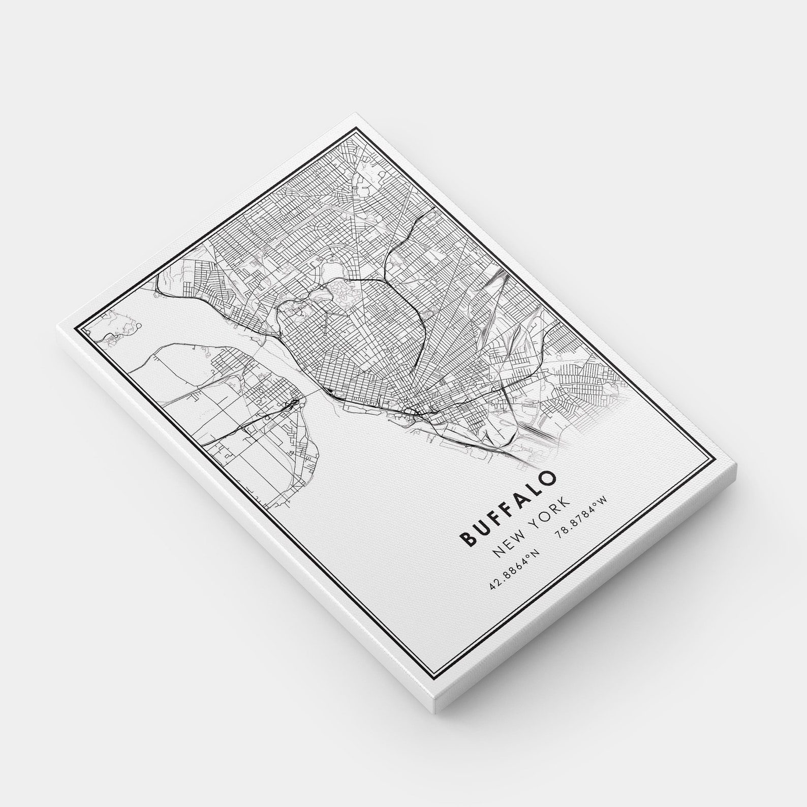 Buffalo Map Print Poster Canvas Buffalo Map Print Poster - Etsy