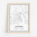 Invermere Map Print Poster Canvas |british Columbia Map Print Poster ...