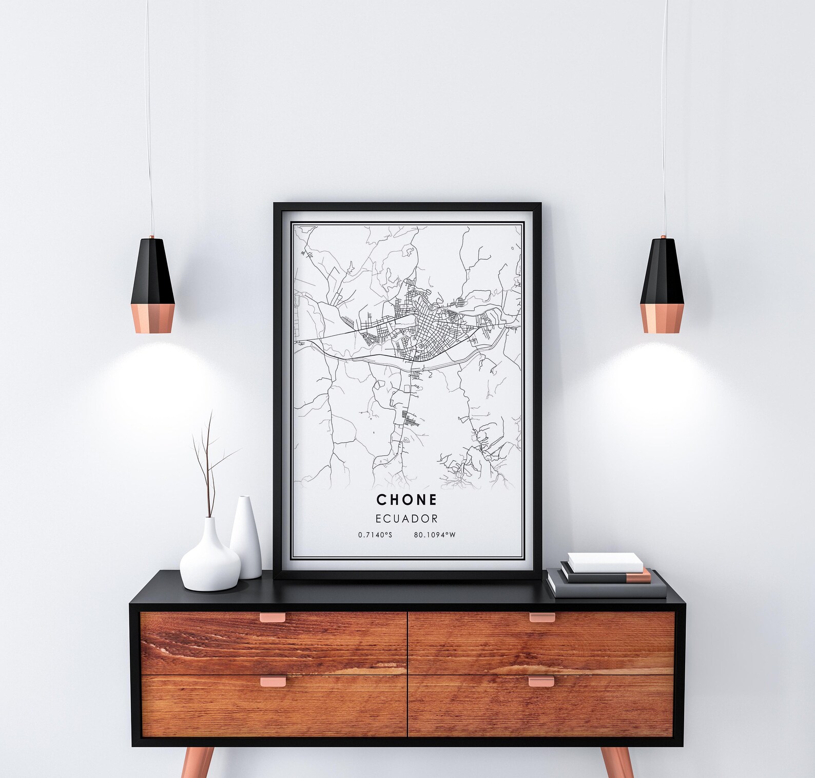 Chone Map Print Poster Canvas Ecuador Map Print Poster - Etsy