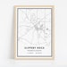 Slippery Rock Map Print Poster Canvas Pennsylvania Map Print Poster ...