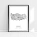 Turkey Country Map Print Poster Canvas Turkey Middle East - Etsy