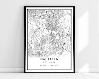 Canberra Poster - Etsy