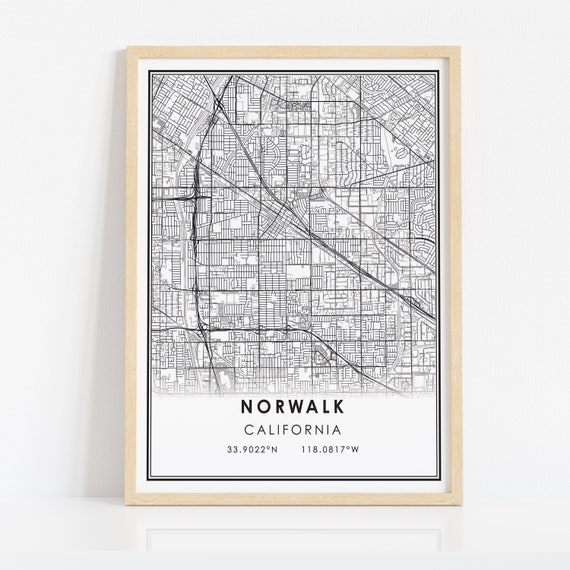 Map Of Norwalk California Area