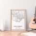 Santa Barbara Map Print Poster Canvas | California Map Print Poster ...
