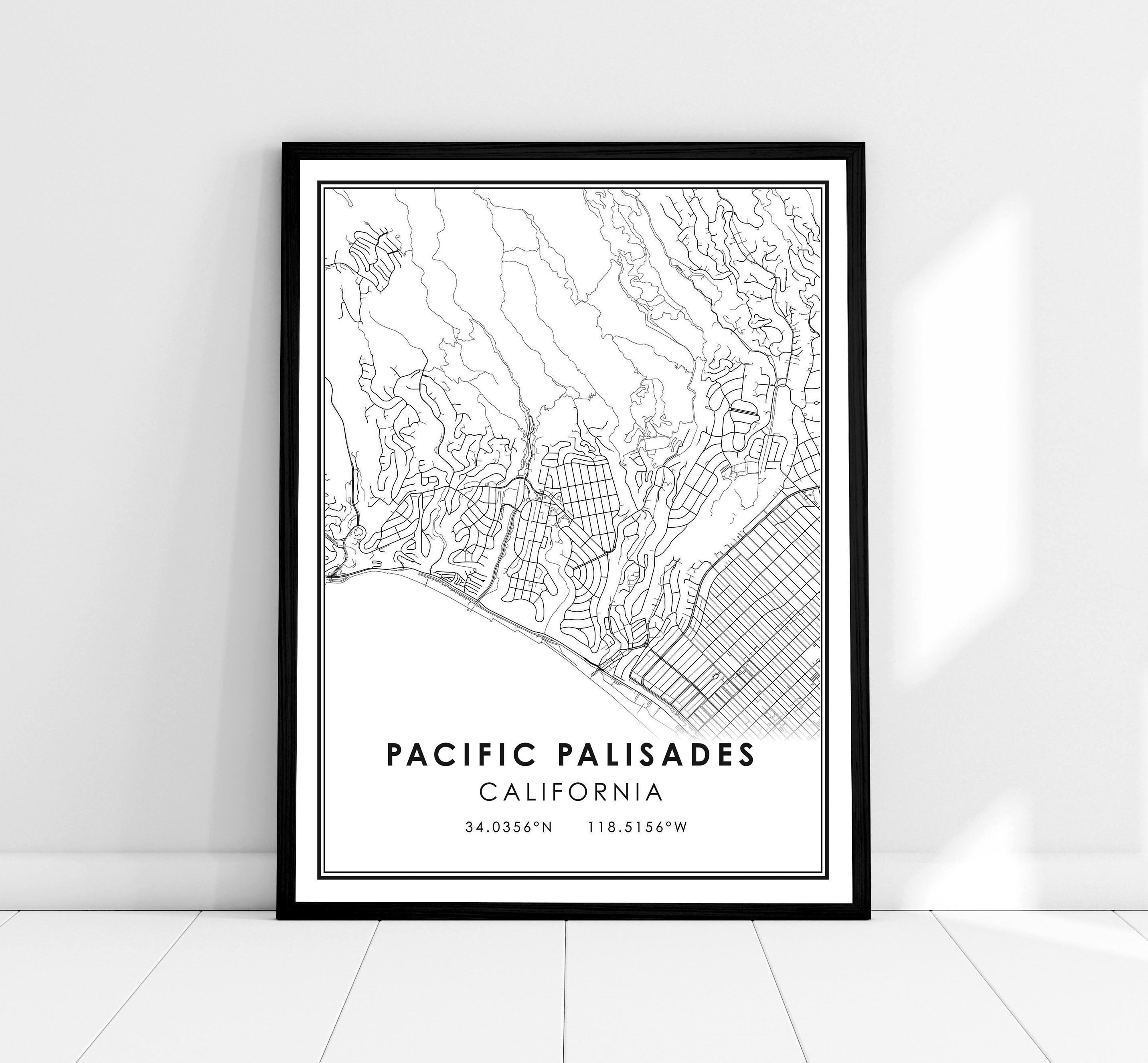 Pacific Palisades Downtown Map