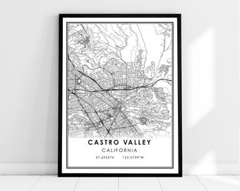 Castro Valley Canvas | Etsy