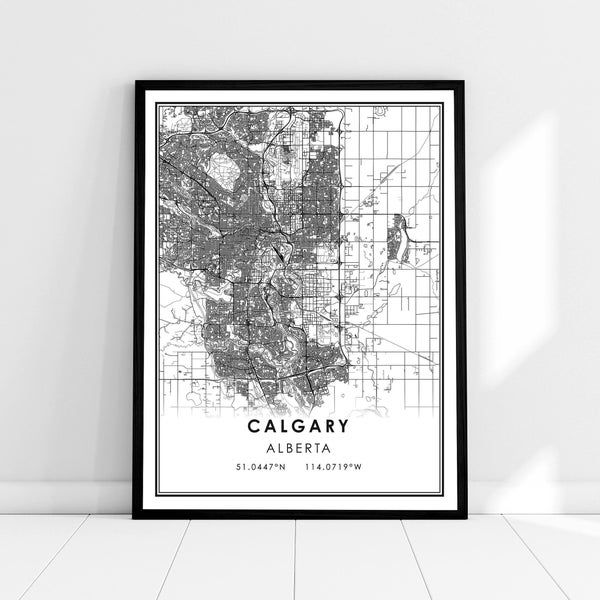 Calgary City Map - Etsy Canada