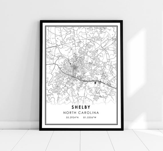 Street Map Of Shelby Nc