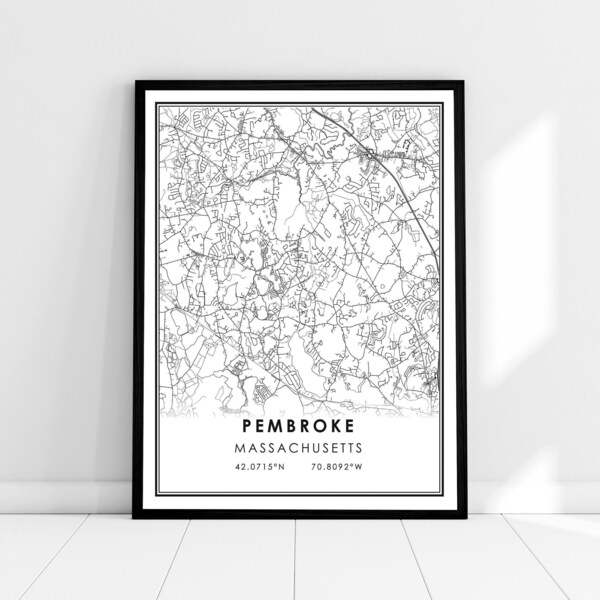 Massachusetts Map - Etsy