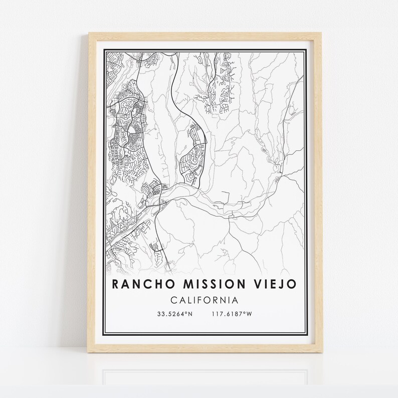 Rancho Mission Viejo Map Print Poster Canvas California Map - Etsy