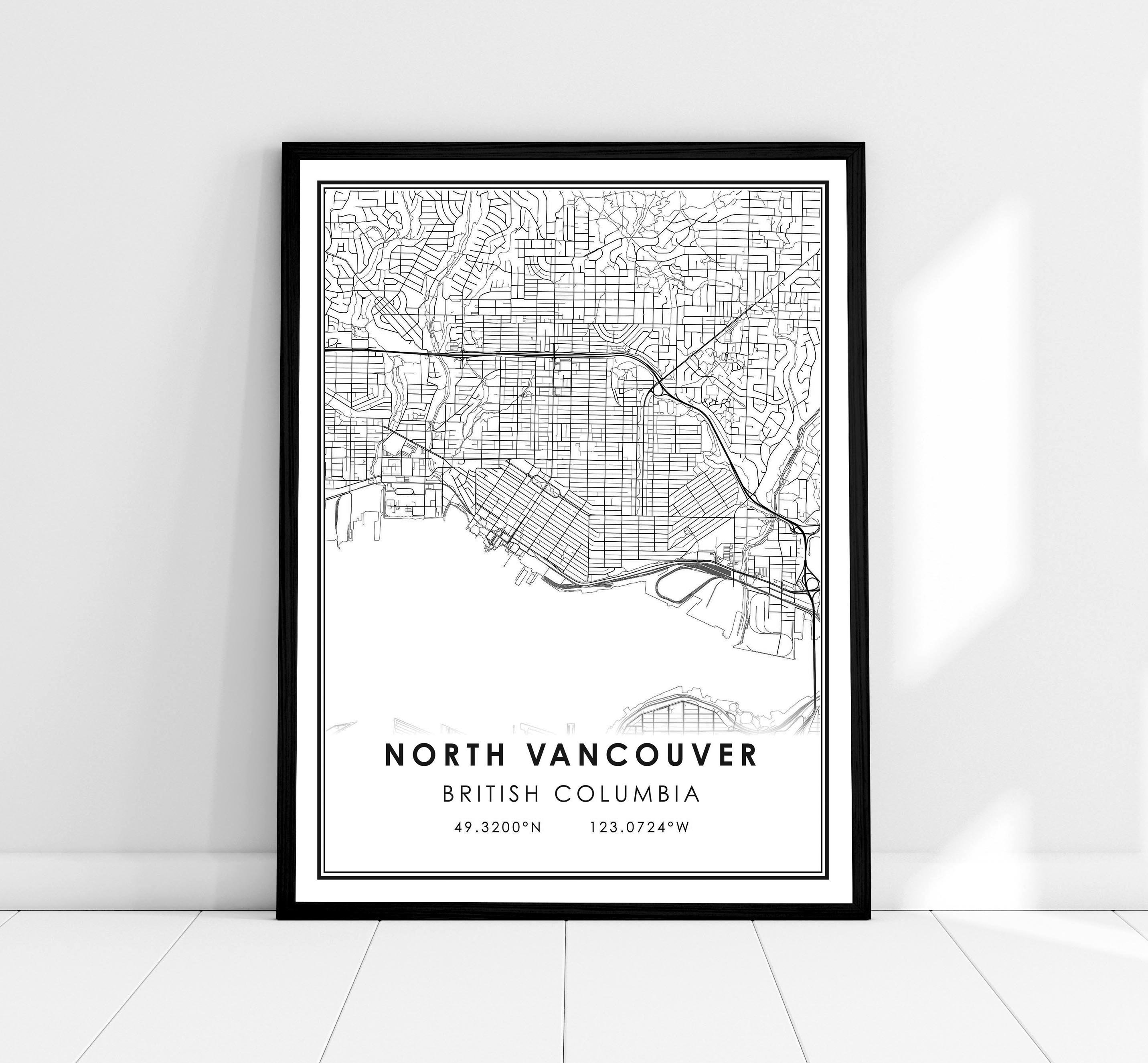 North Vancouver Bc Map