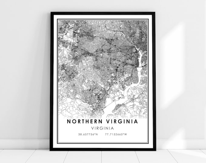 Northern Virginia A to Z Wall Art Print by Chufish Studio Abcs Alphabet ...