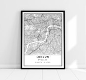 London Underground Original Tube Map Northern Line Diagram Art Print ...