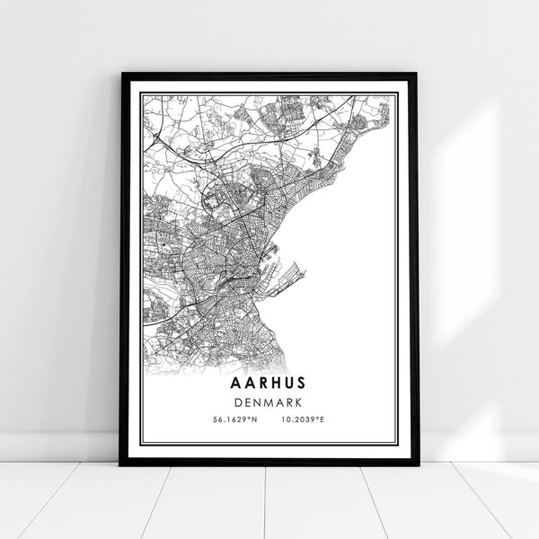 Aarhus Map Poster - Etsy