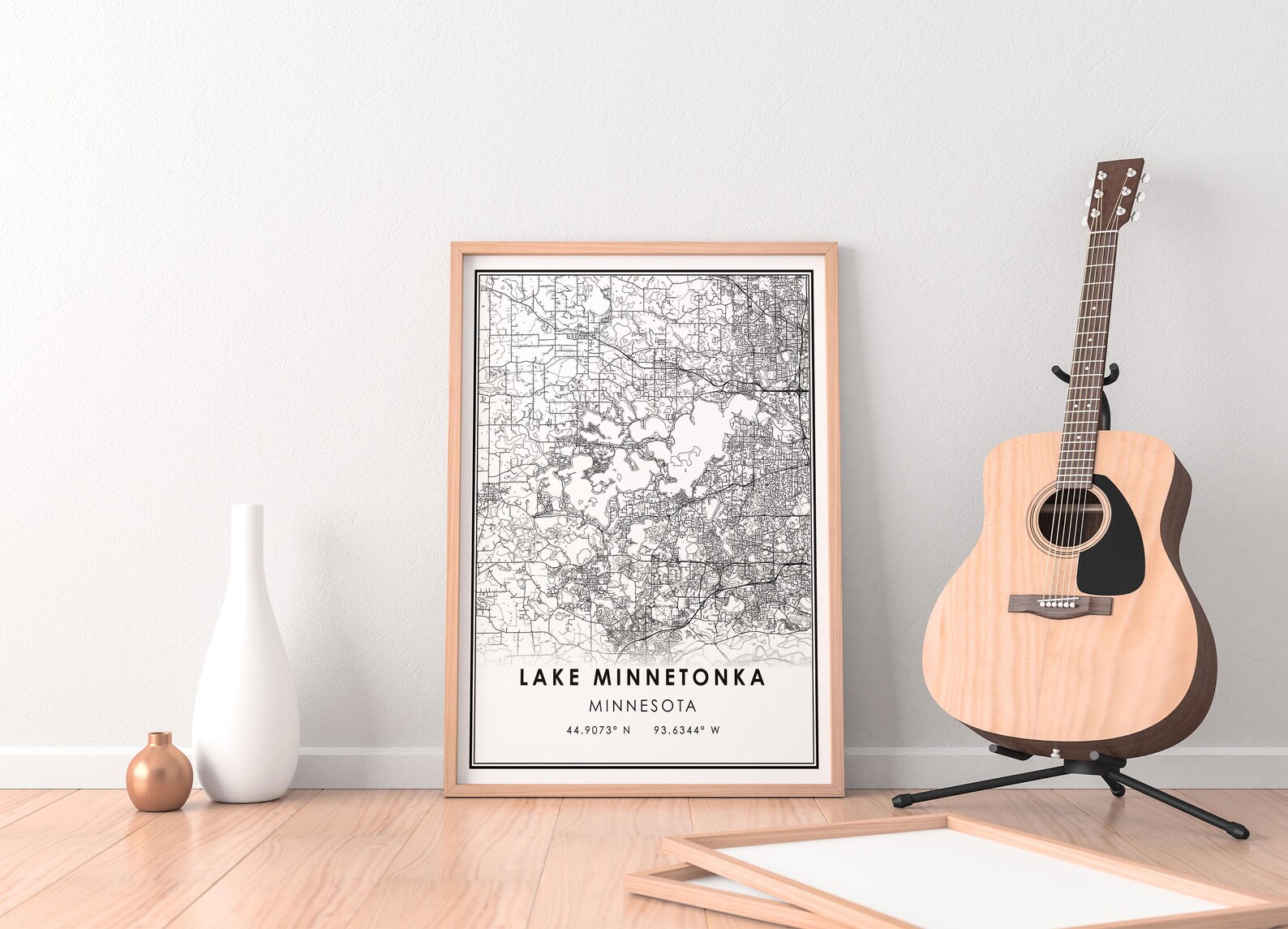 Lake Minnetonka Map Print Poster Canvas Minnesota Map Print - Etsy