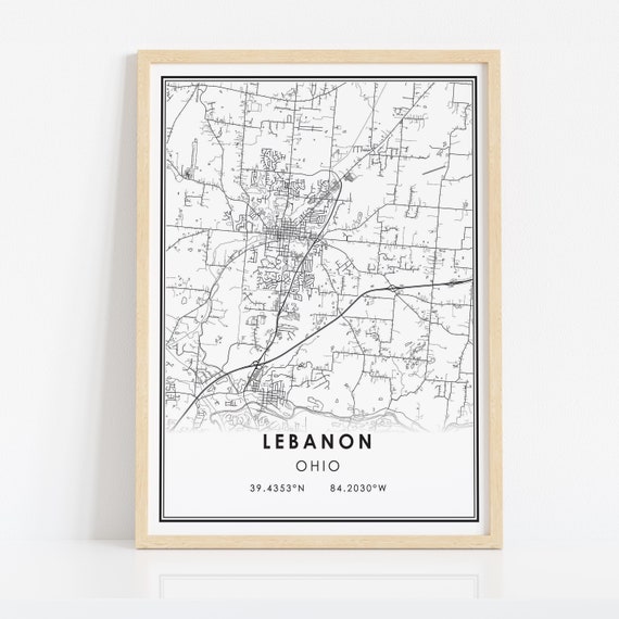 Lebanon Ohio Map