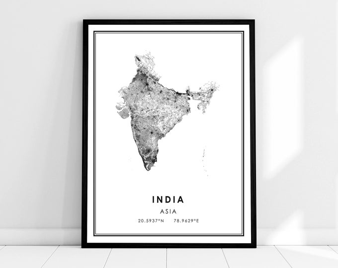 India Map - Etsy
