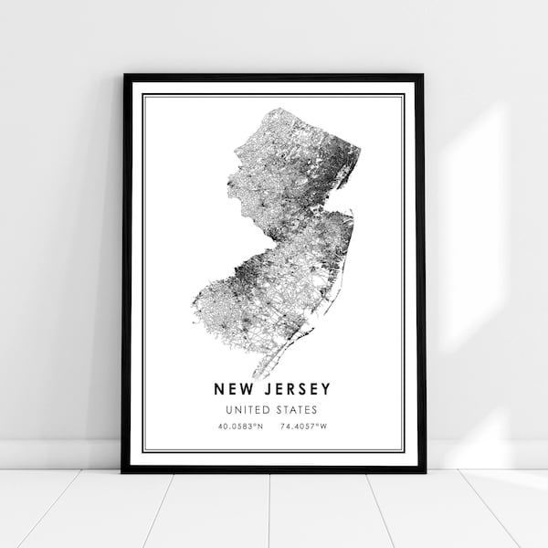 New Jersey Poster - Etsy