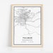 Pullman Map Print Poster Canvas Washington Map Print Poster Canvas ...