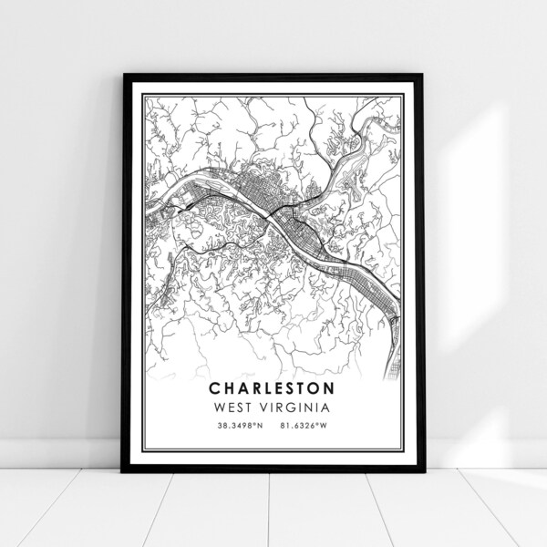 Charleston Map - Etsy