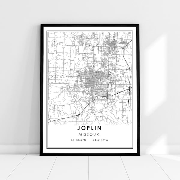 Joplin Map Canvas - Etsy