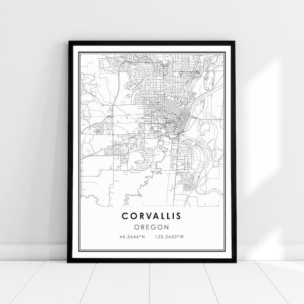 Road Map Oregon - Etsy