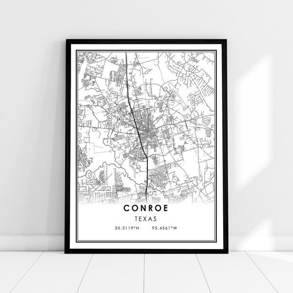 Texas Map Print - Etsy