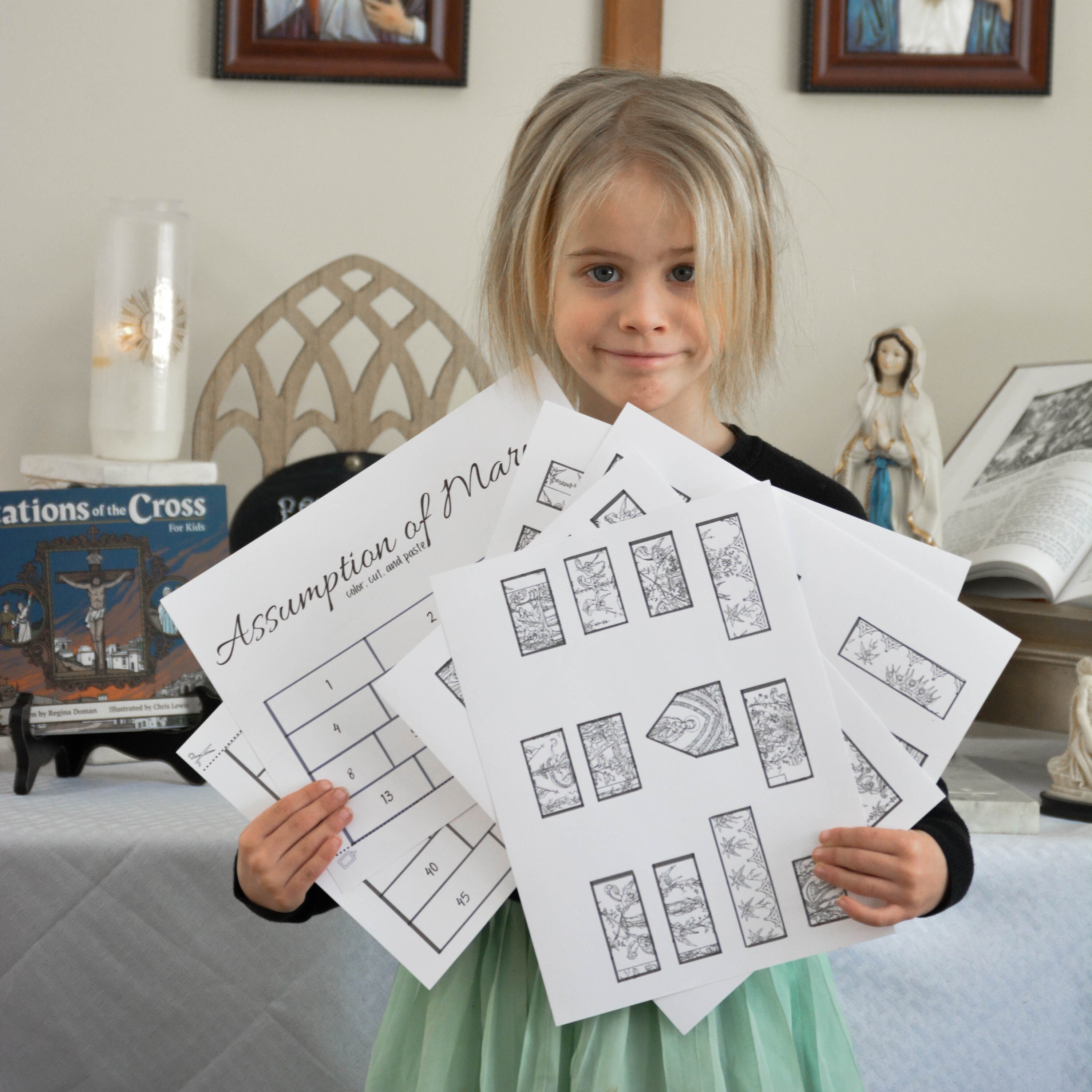 Color Cut and Paste Posters for Lent - DIGITAL Download Product - Etsy