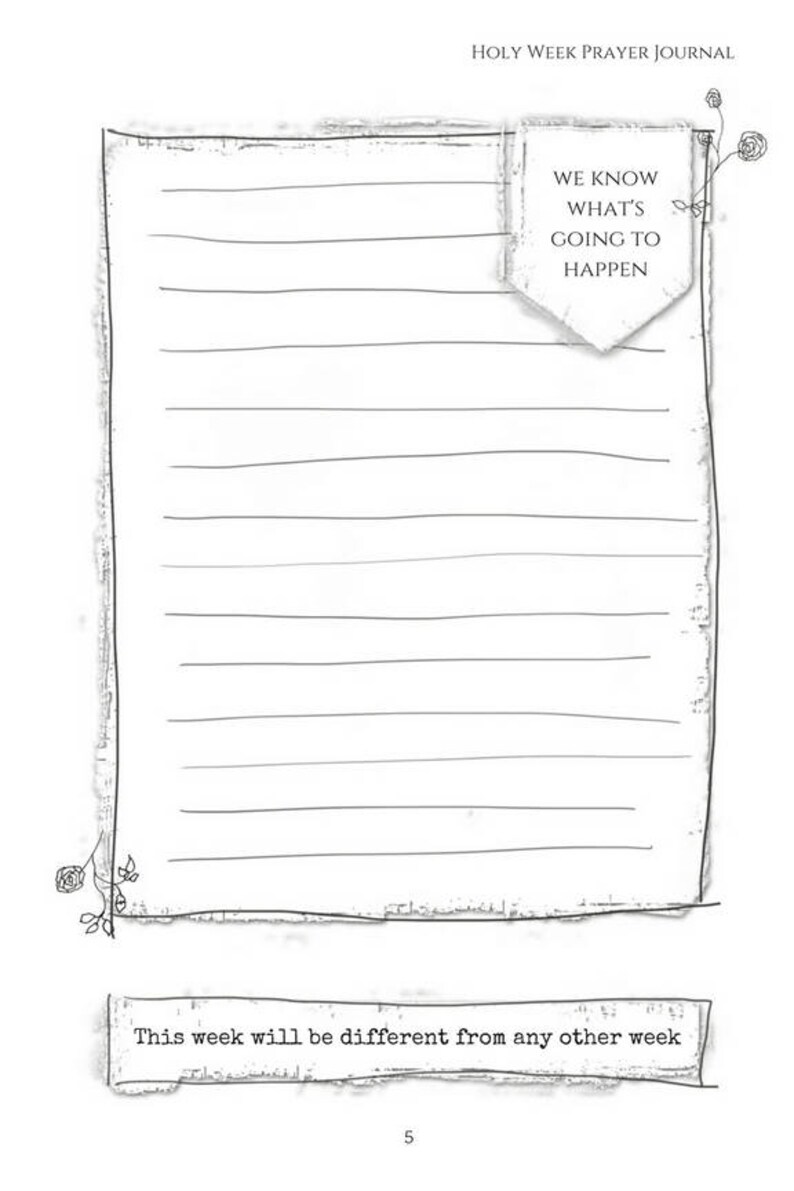 DIGITAL Prayer Journal: Walking Holy Week With Jesus - Etsy