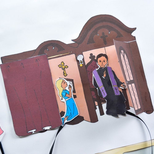 First Penance traditional Lapbook Paper Dolls Digital - Etsy