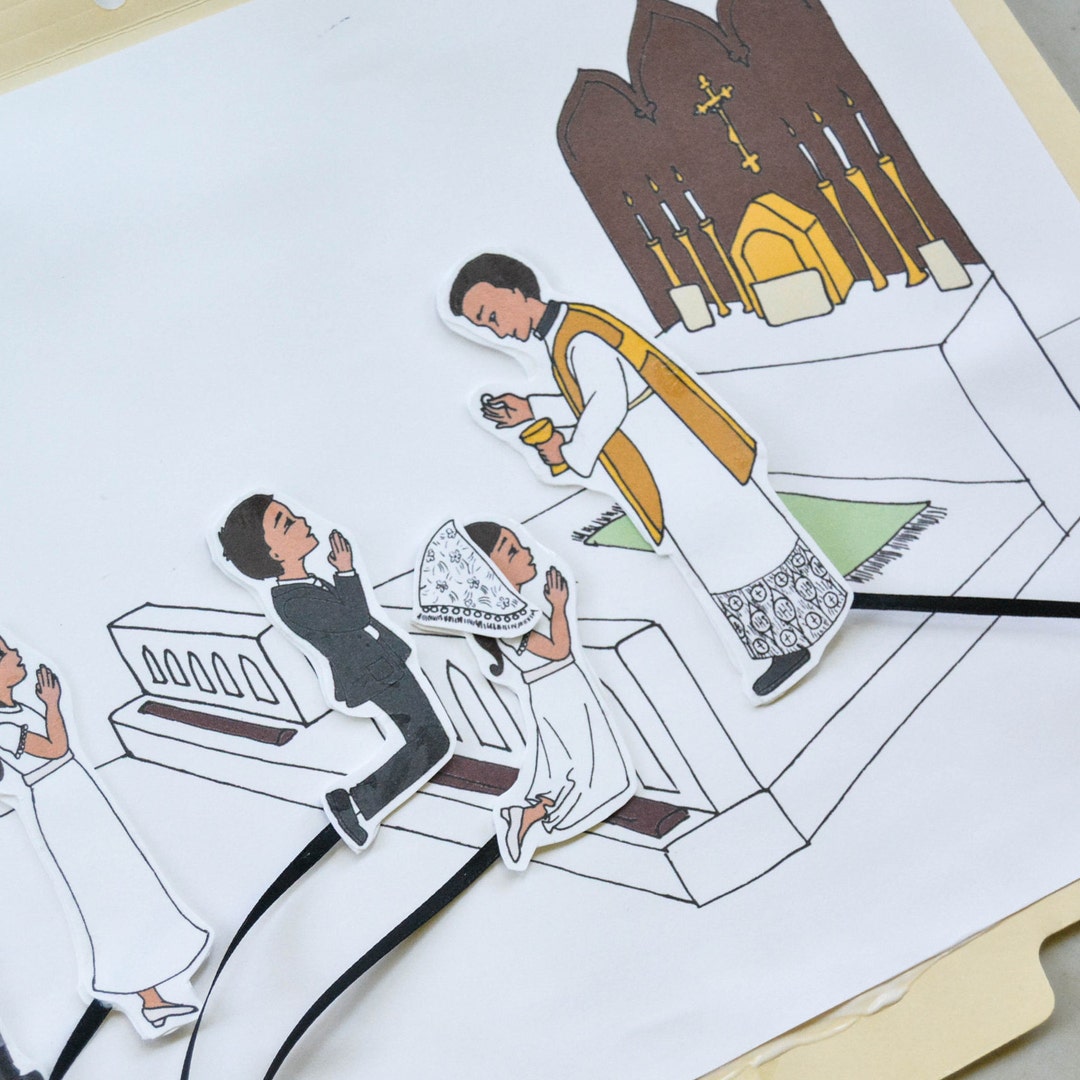 First Communion (traditional) Lapbook - Paper Dolls Digital Download - Etsy