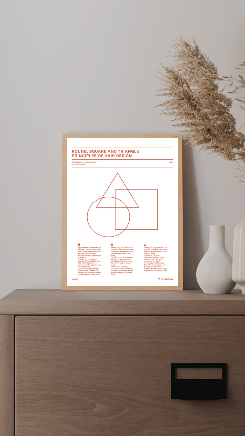 Hair Design Principles Printable Poster, Hair Salon Poster, Hair Salon ...