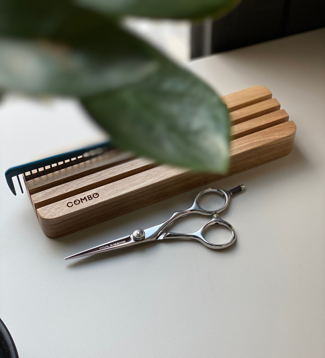 Hairdressers Wooden Stand / Comb Stand / Hair Tool / Gift for Hair ...