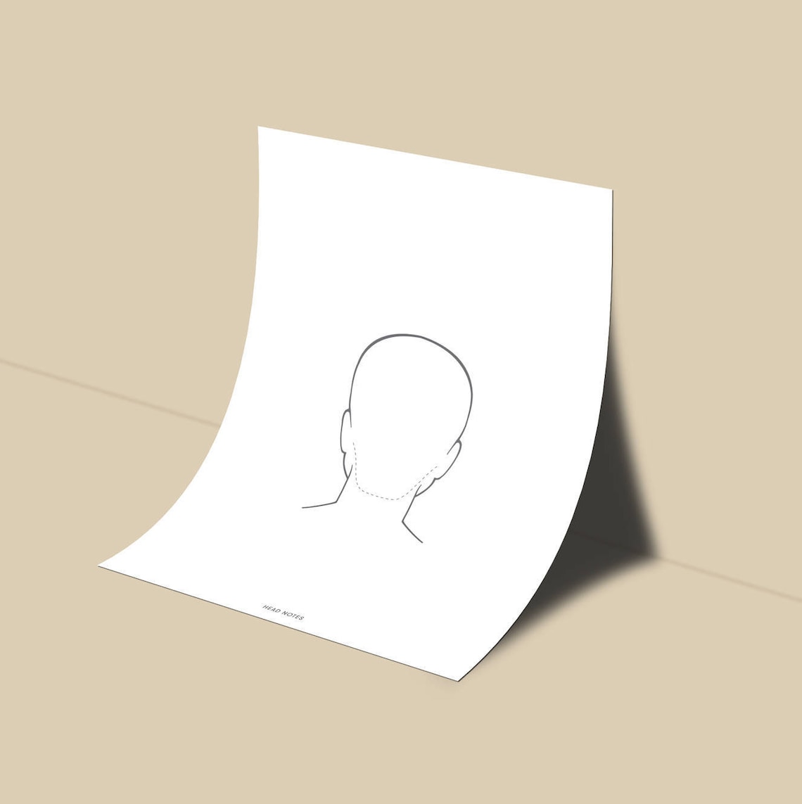 Haircutting Head Sheets PDF Template/ Printable Head Sheet / Technical ...