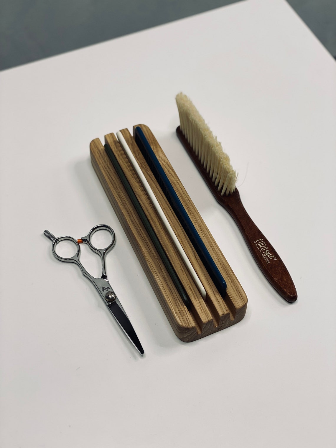 Hairdressers Wooden Stand / Comb Stand / Hair Tool / Gift for | Etsy