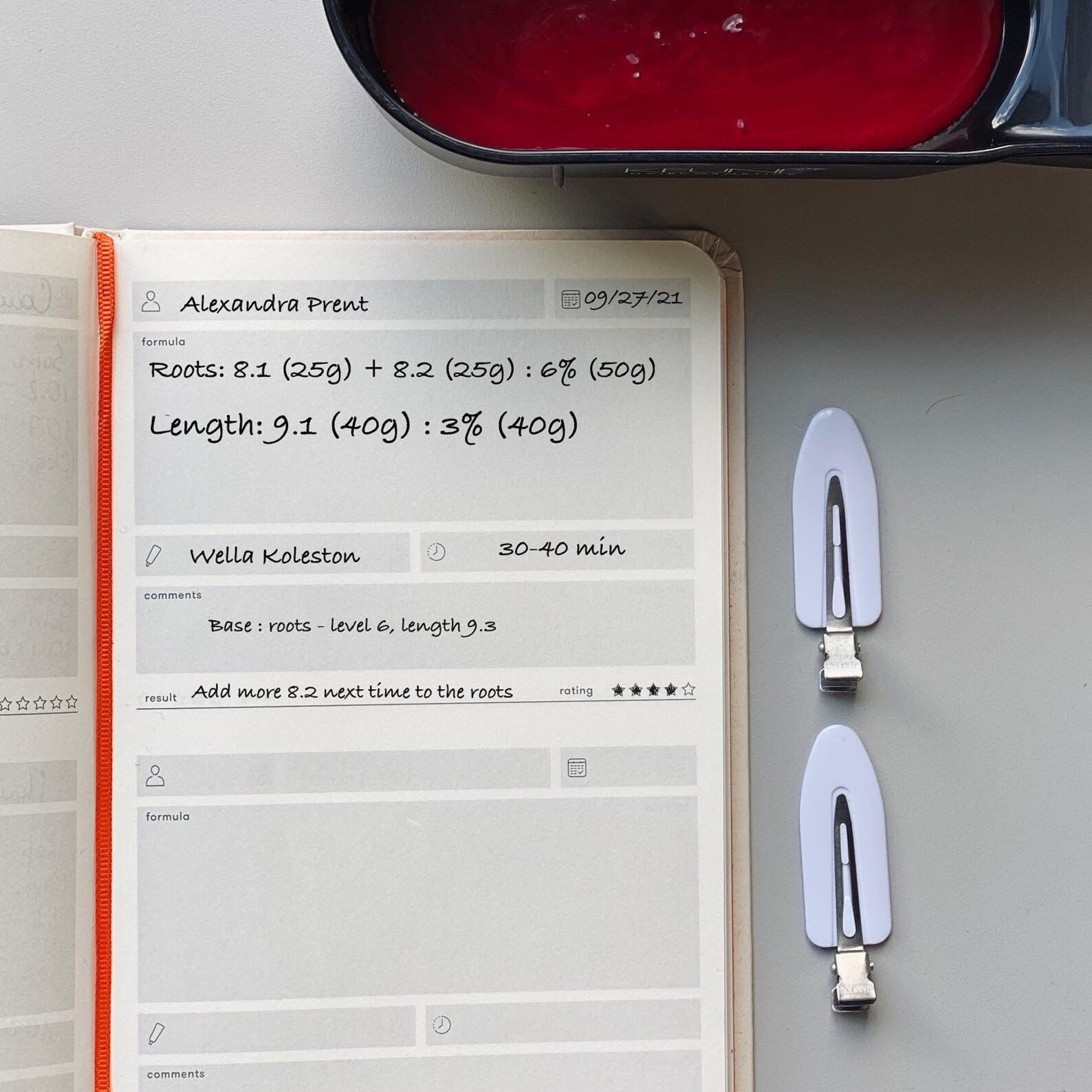 Hair Colorist Book / Formulas Book / Color Formulas / Colorist ...