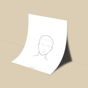 Haircutting Head Sheets PDF Template/ Printable Head Sheet / Technical ...