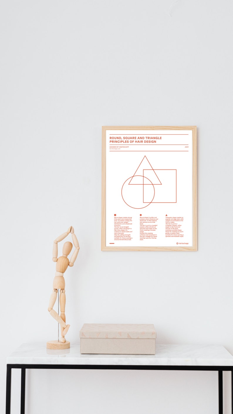 Hair Design Principles Printable Poster, Hair Salon Poster, Hair Salon ...